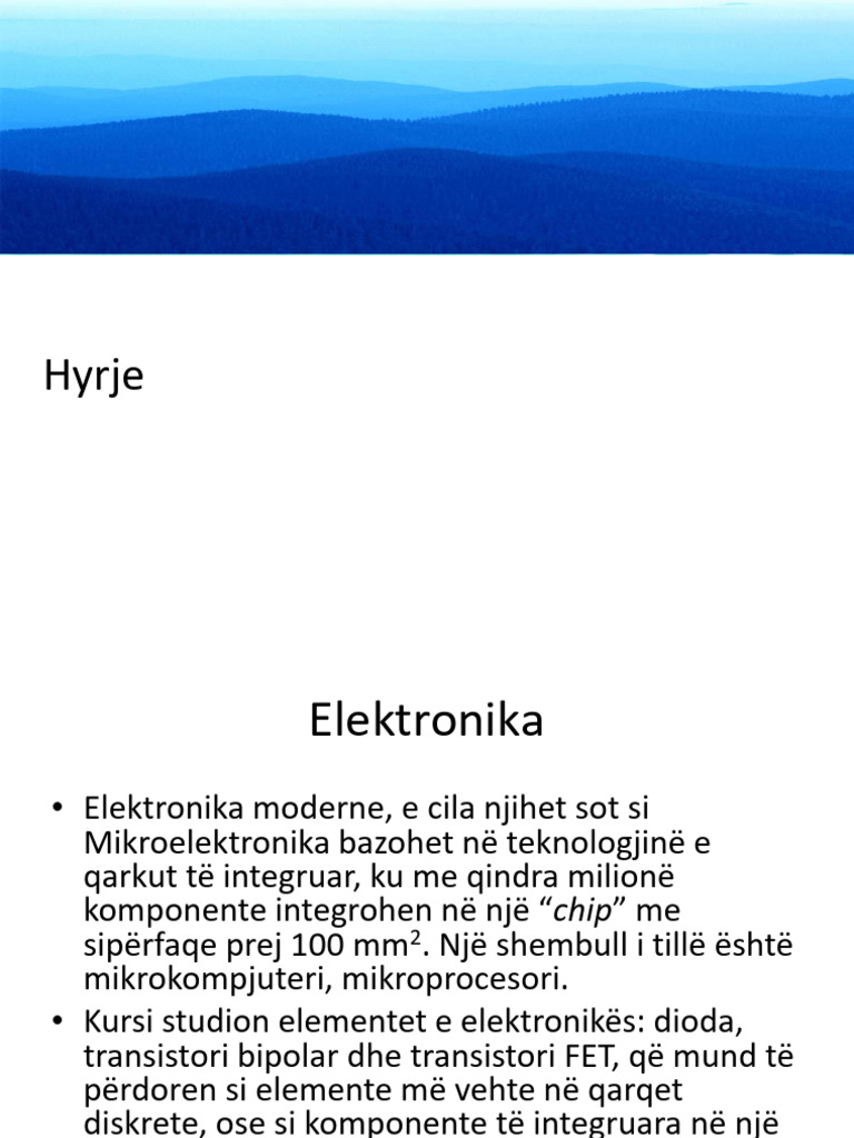 Nr. 1-Hyrje Në Elektronikë, Bashkimi PN | PDF