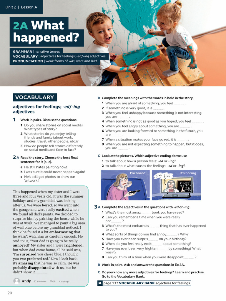 Narrative Tenses - b1 | PDF