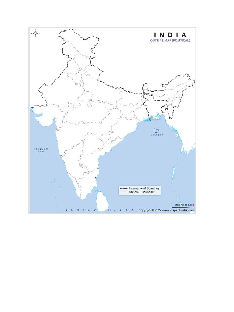 Political Map Of India | PDF