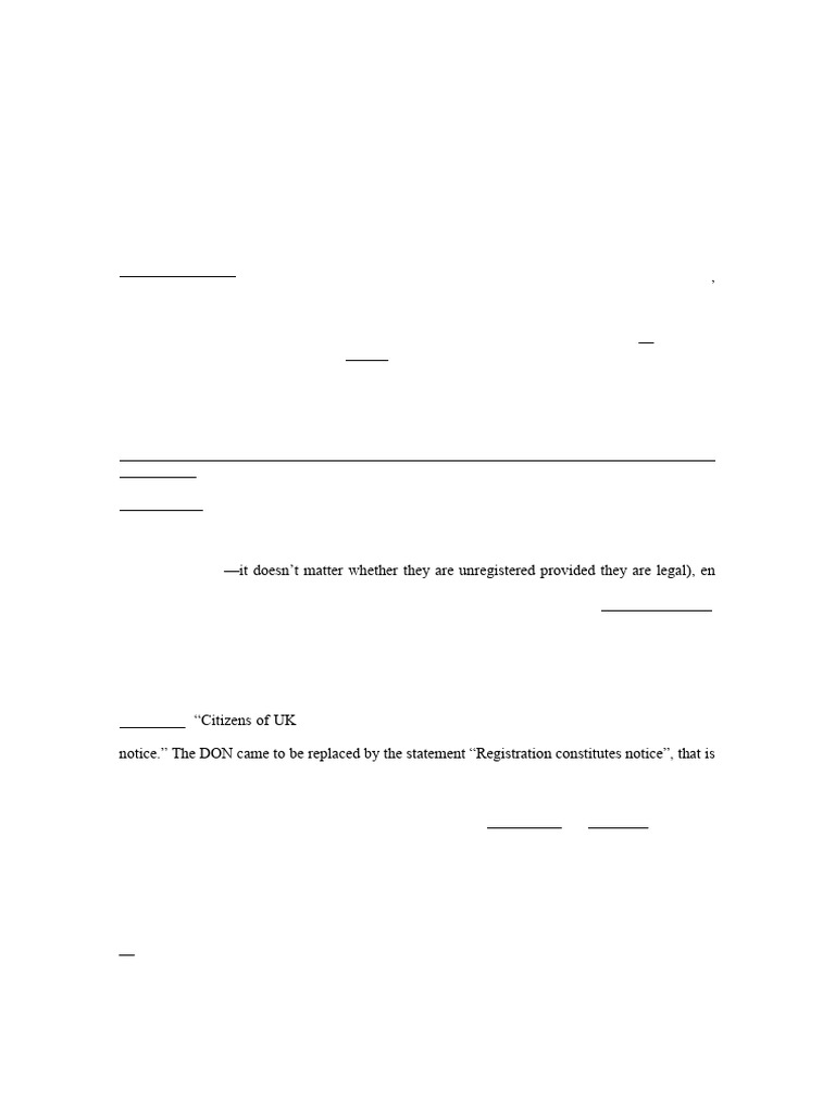 Pepe - Land Registration Class Notes | PDF | Conveyancing | Property Law