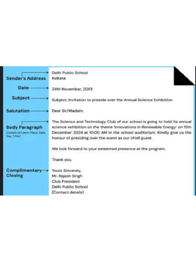 Letter To Editor Format Class 12th | PDF