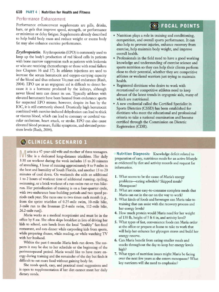 Sports Nutrition Case Study | PDF