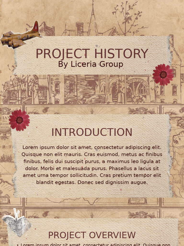 Beige Classic Vintage Project History Presentation | PDF