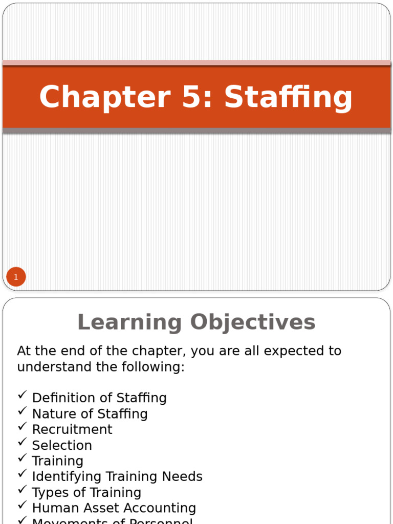 Chapter 5 Staffing | PDF | Employment | Human Resources