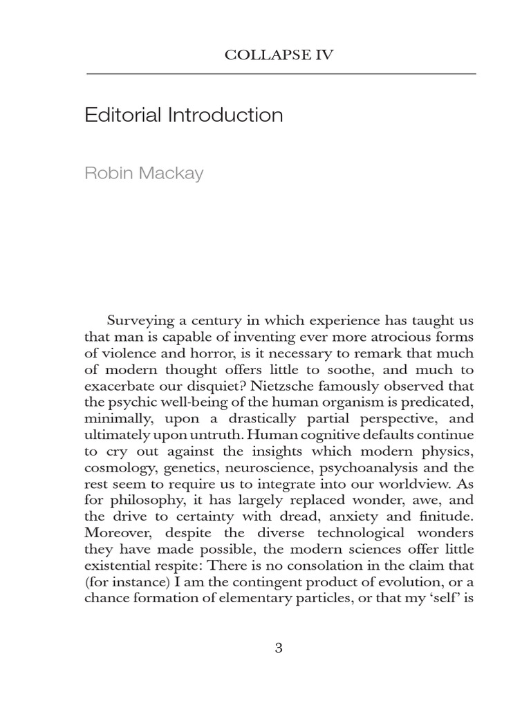 Collapse IV Concept Horror Introduction | PDF | H. P. Lovecraft ...