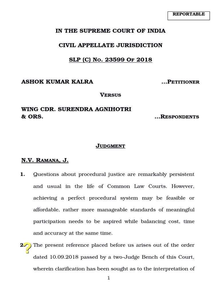 Ashok Kumar Kalra V Surendra Agnihotri | PDF | Lawsuit | Pleading