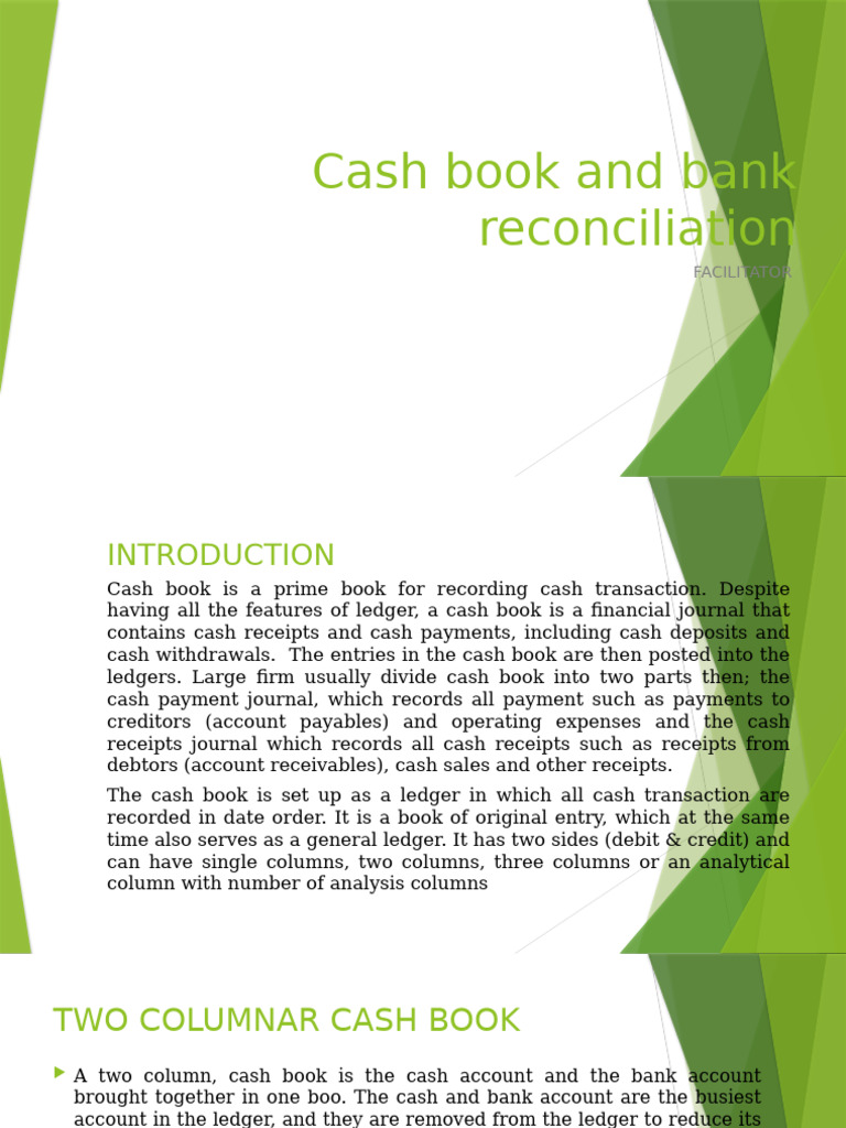 Cash book and bank reconciliation | PDF | Debits And Credits | Banks