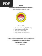 Makalah Model Pembelajaran Berbasis Project Based Learning (PJBL) | PDF