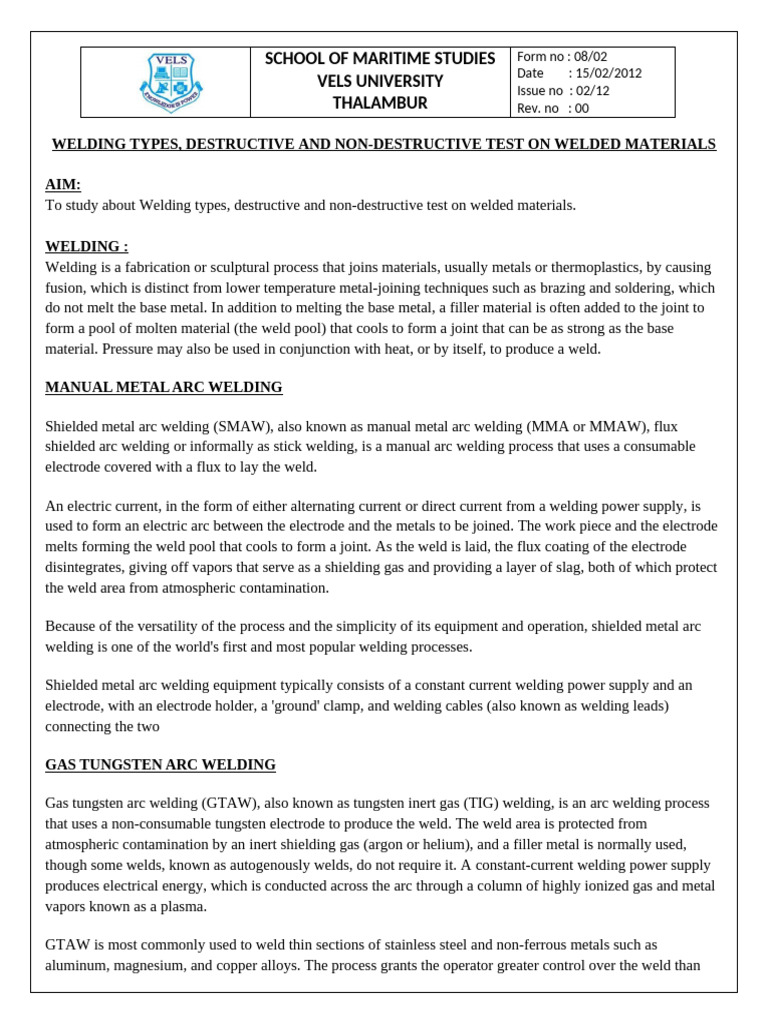 44b Types of Welding | PDF | Welding | Construction