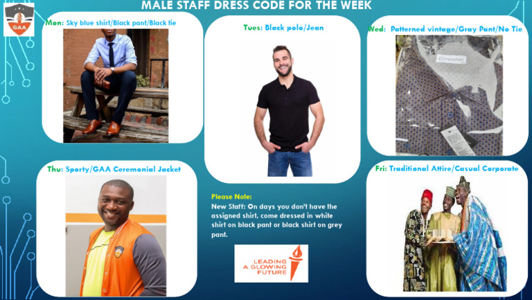 Gaa Male Staff Dress Code 10 | PDF