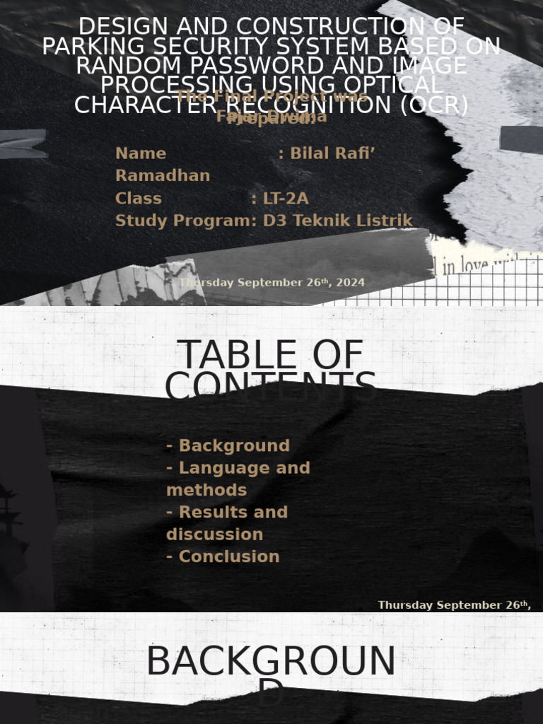 Hitam Dan Putih Kertas Robek Presentasi Tugas Kelompok | PDF | Image ...