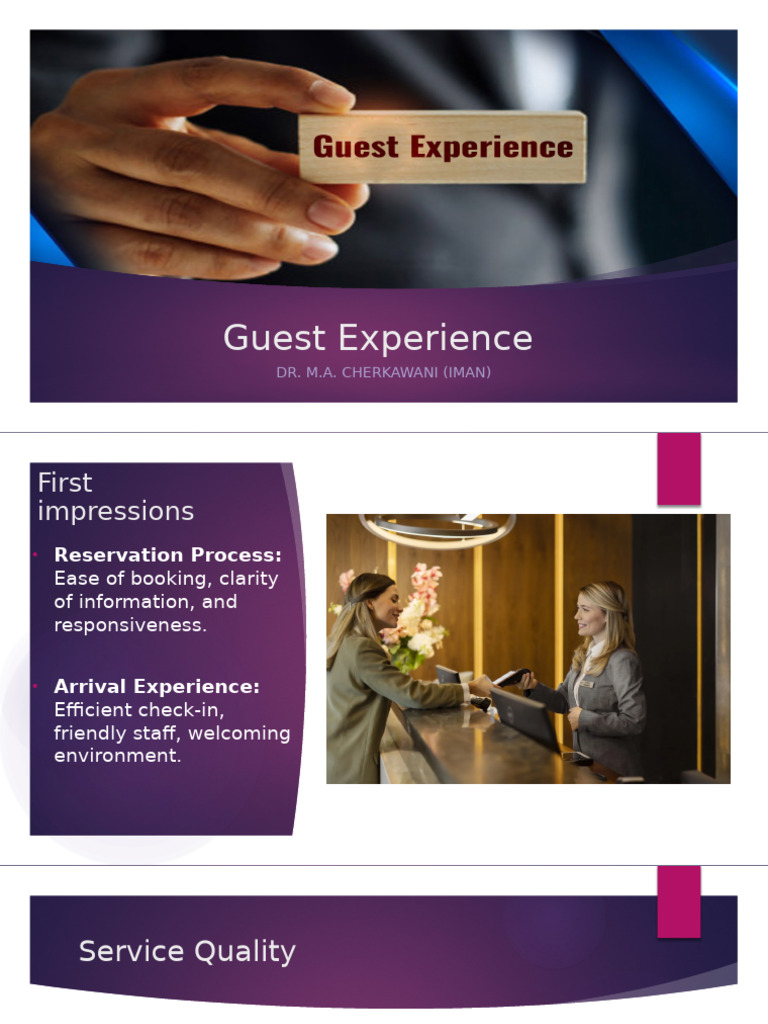 Guest Experience | PDF | Accessibility | Restaurants