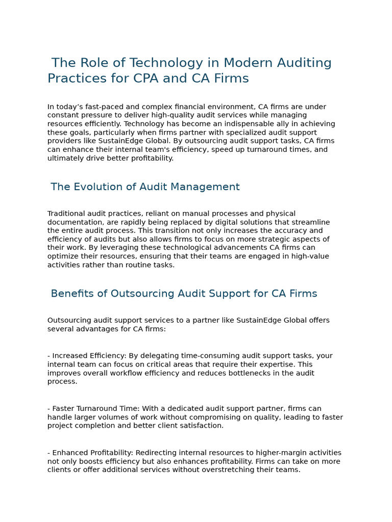 Draft_The Role of Technology in Modern Auditing Practices for CPA and ...