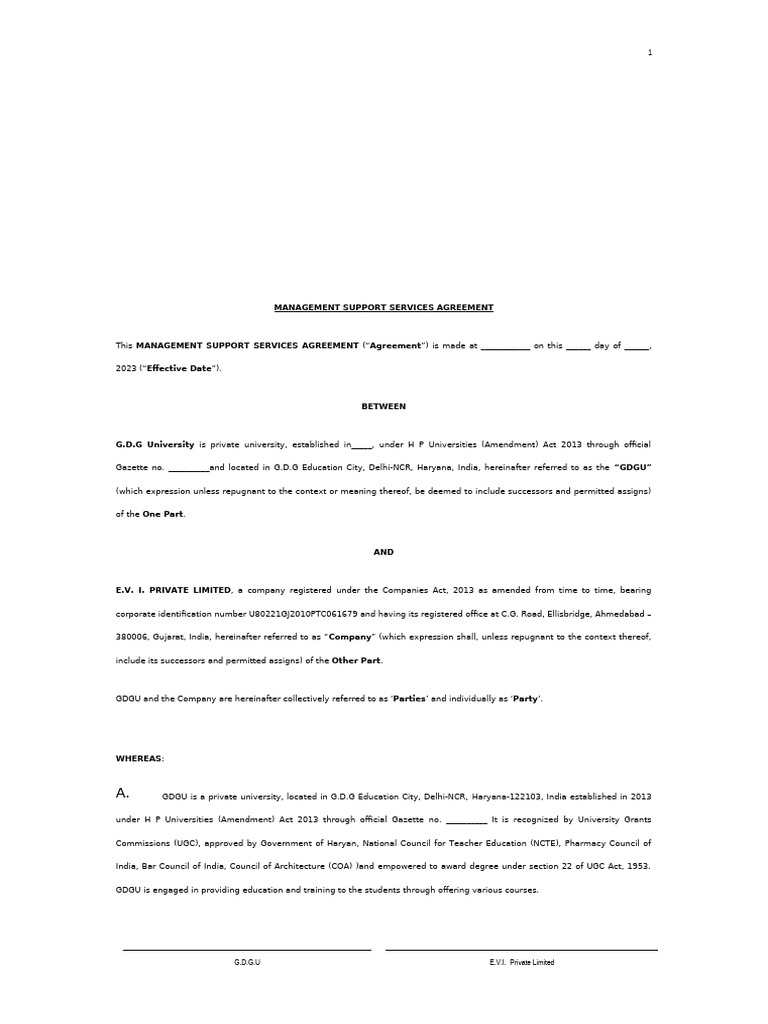 General Agreemnt Sample | PDF | Indemnity | Arbitration