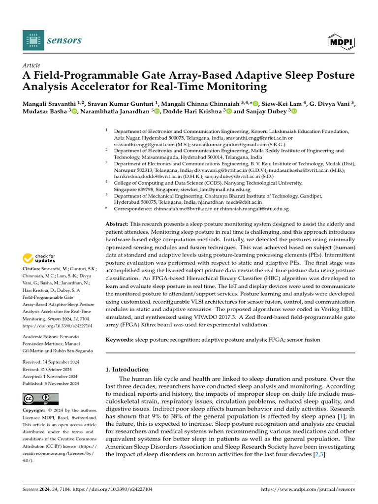 A_Field-Programmable_Gate_Array-Based_Adaptive_Sle | PDF | Wearable Technology | Statistical ...