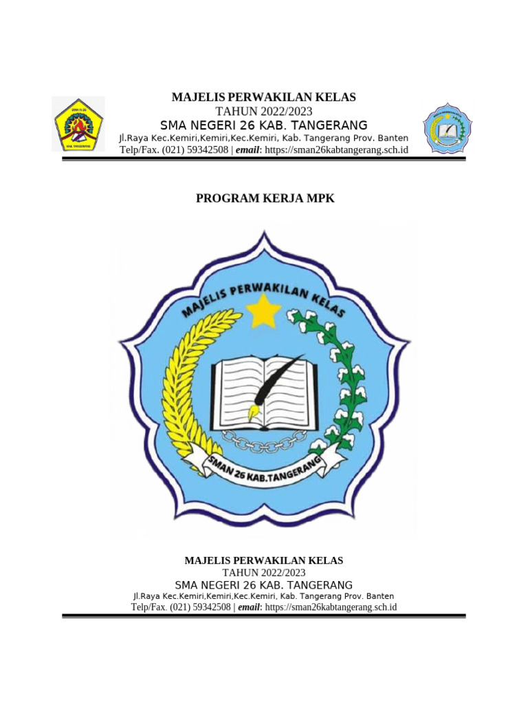 Program Kerja MPK-2 (1) Fixxx | PDF