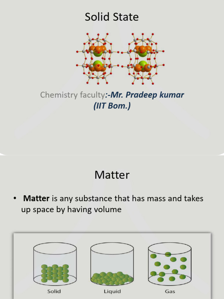 Desk 'Solid State - pptx1' With You | PDF | Crystal Structure | Solid