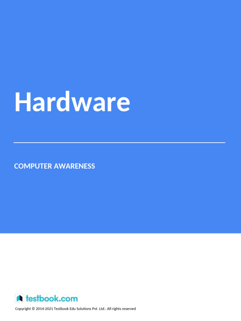 Computer Hardware - Study Notes | PDF | Random Access Memory | Dynamic ...
