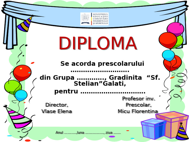 Diploma P.P. Gradinita | PDF