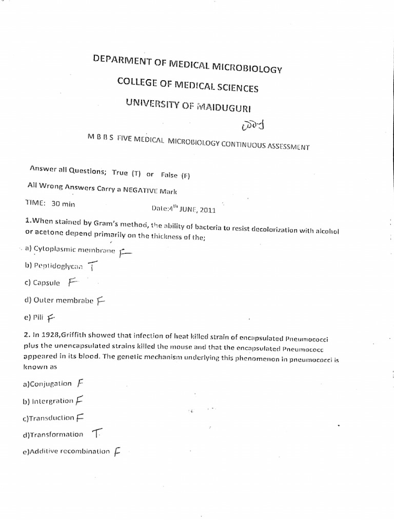 Micro Past Questions (C.a and Exam) | PDF