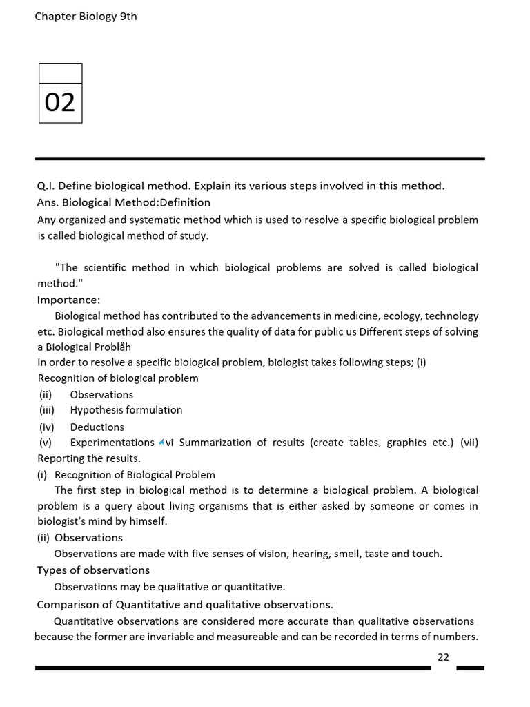 Biology Method for 9th Graders | PDF | Malaria | Hypothesis