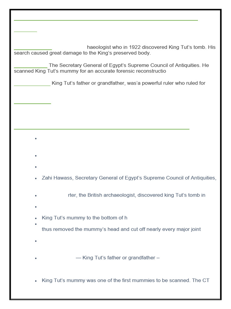 Discovering Tut | PDF | Tutankhamun | Akhenaten