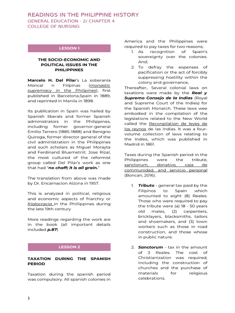 Readings in The Philippine History | PDF | Spanish Colonization Of The ...