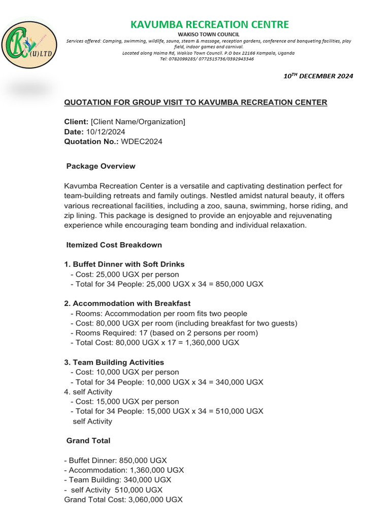 Team Building 2024 December | PDF