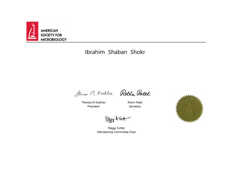 2025 ASM Membership Certificate | PDF