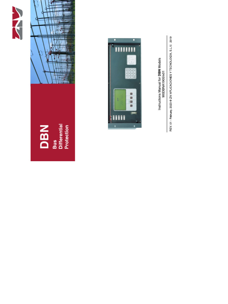 DBC Ou DBP Busbar Protection Central Unit Ou Bay Unit | PDF