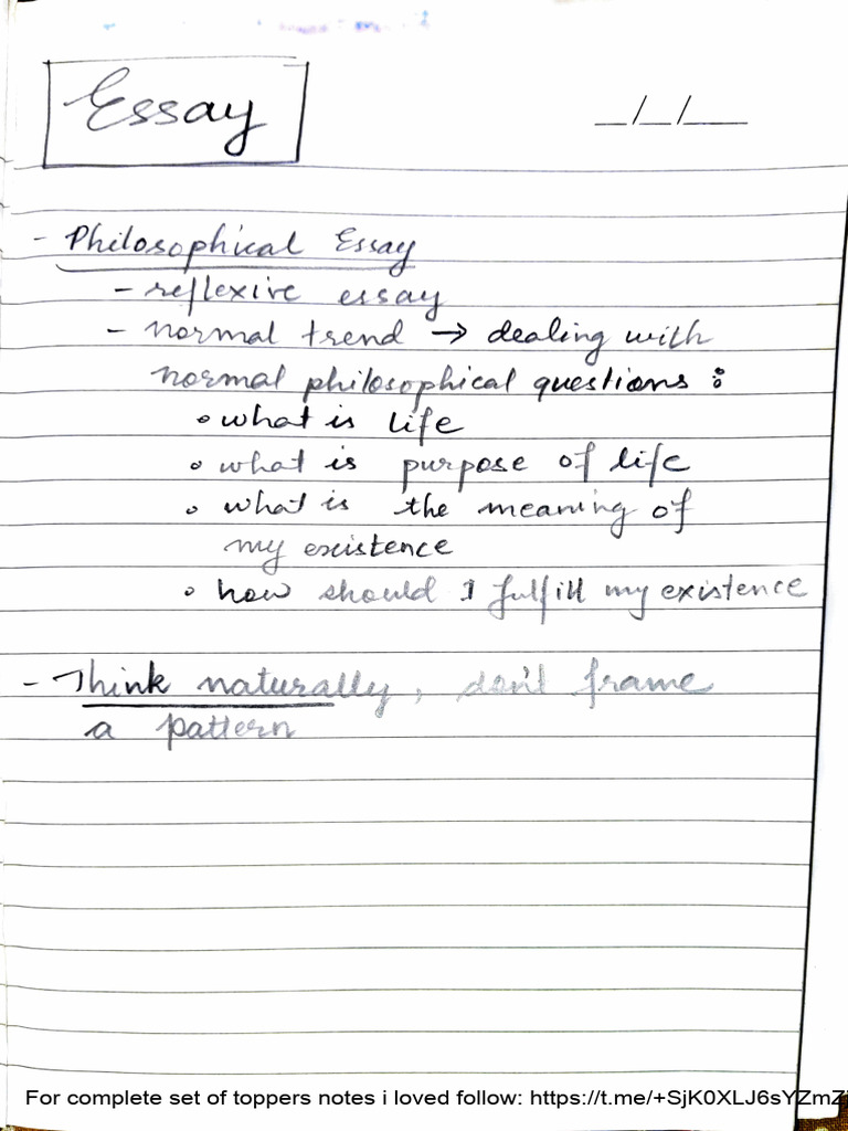 Essay Notes Watermark | PDF