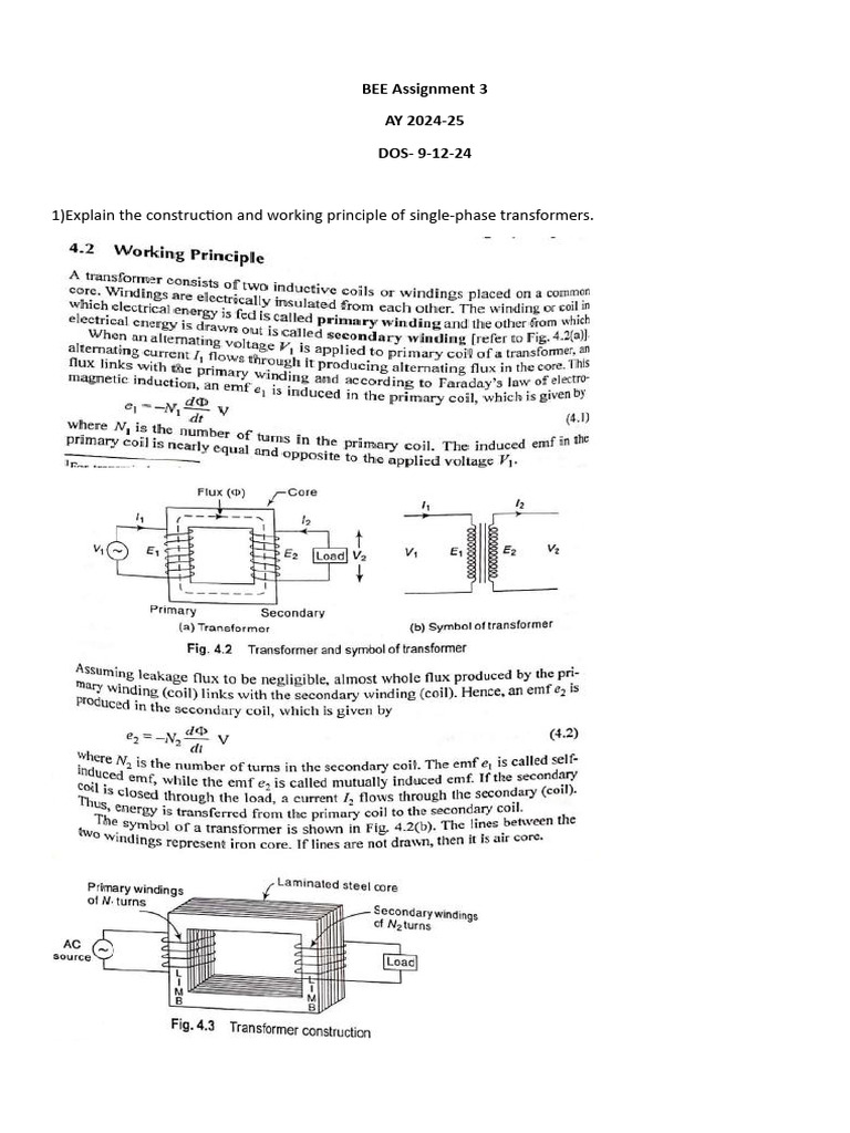 BEE Assignment 3 | PDF
