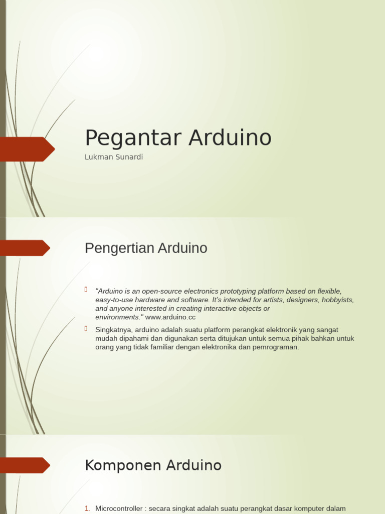 Pengantar Arduino Dan Sensor Suhu | PDF
