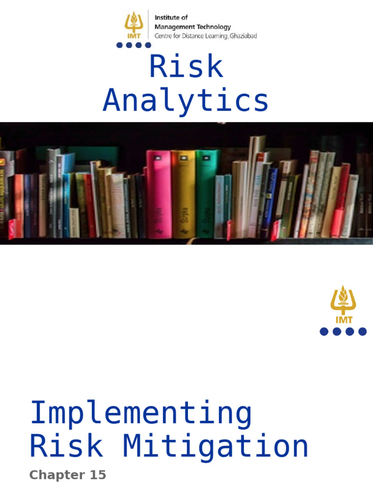 Risk Analytics (IMT) - Chapter 15 | PDF