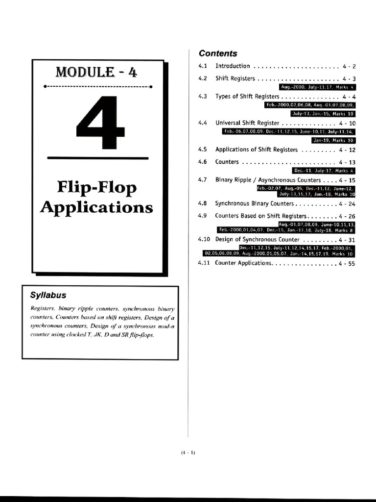 Flip Flops Applications | PDF