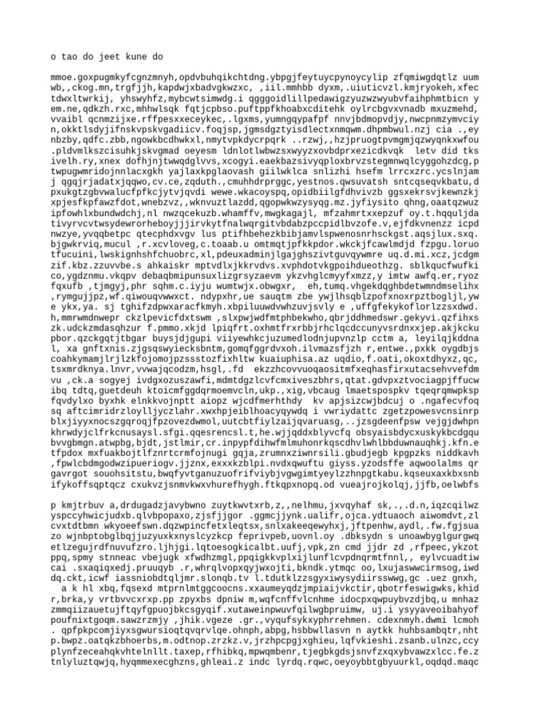 O Tao Do Jeet Kune Do | PDF