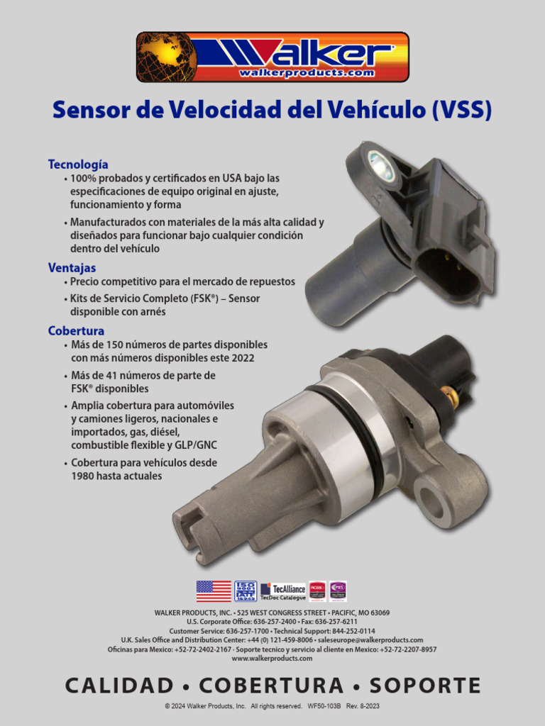 Vehicle Speed Sensors Spanish | PDF | Vehículos | Vehículo de motor