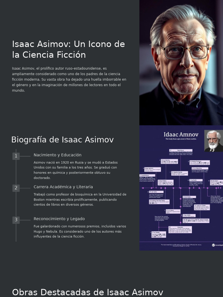 Imágenes de Isaac Asimov | PDF | Isaac Asimov | Ciencia ficción