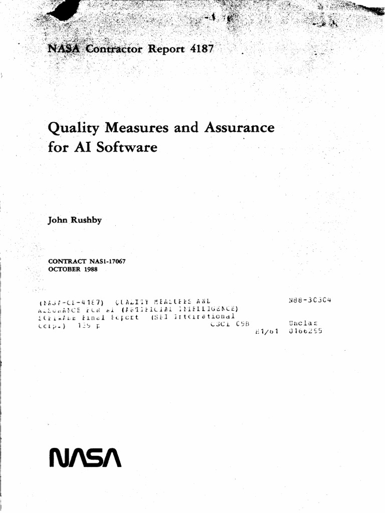 Imppppppp-Nasa Ai Qs | PDF | Reliability Engineering | Software Quality