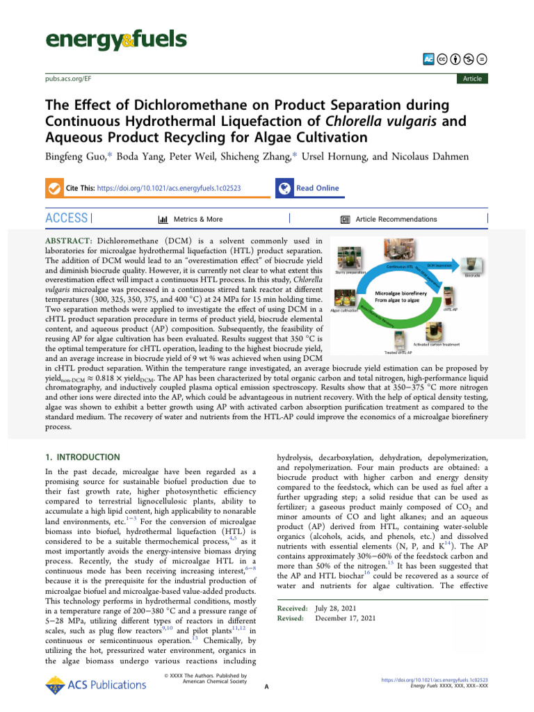 The Effect of Dichloromethane On Product Separatio | PDF | Chemistry ...