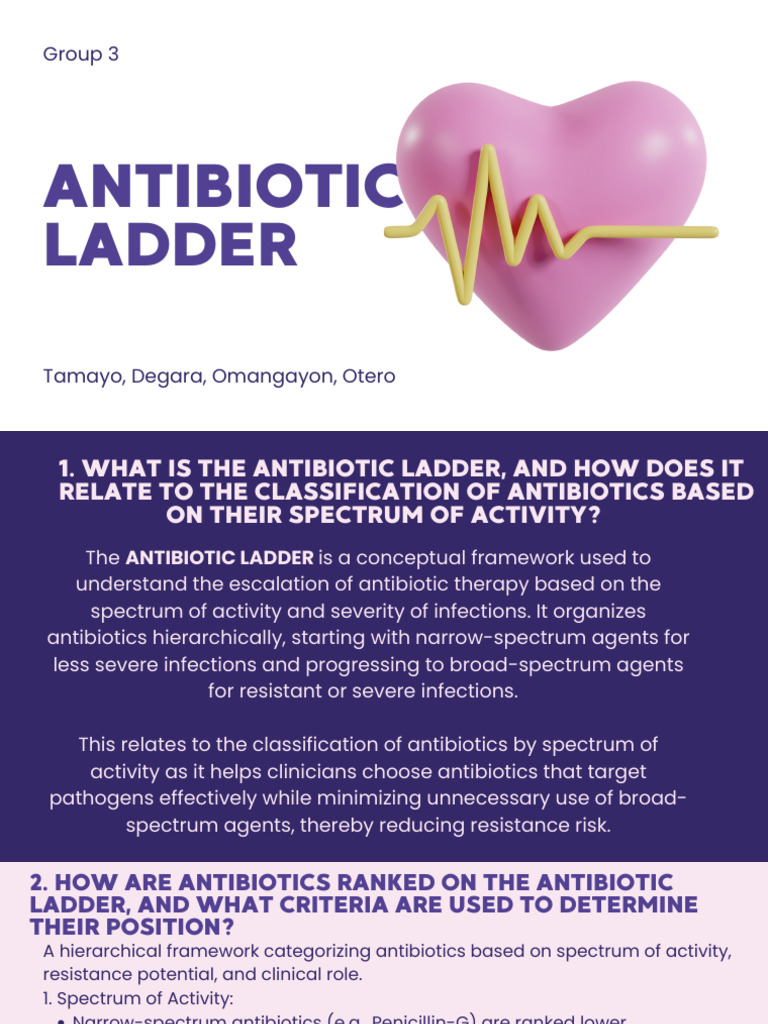 ANTIBIOTIC LADDER | PDF | Antimicrobial Resistance | Infection