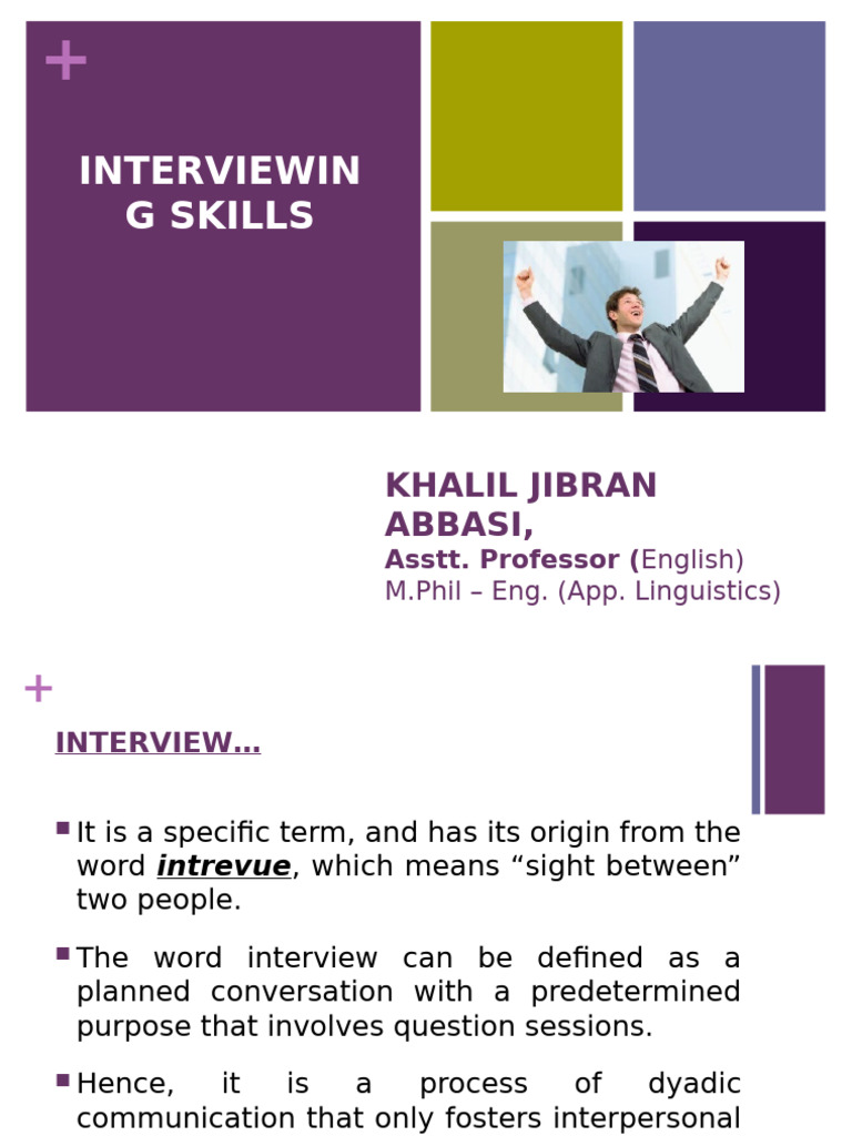 Interviewing Skills by Sir Jibran | PDF | Job Interview | Cognition