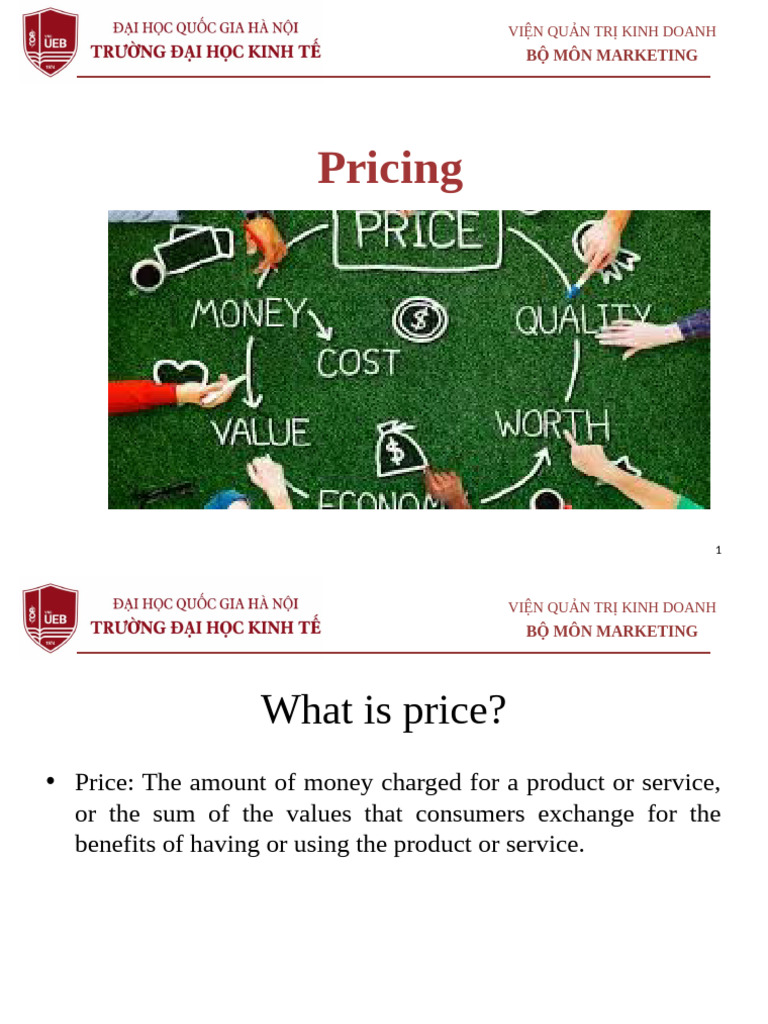 Understanding Pricing Strategies in Marketing | PDF | Marketing | Prices