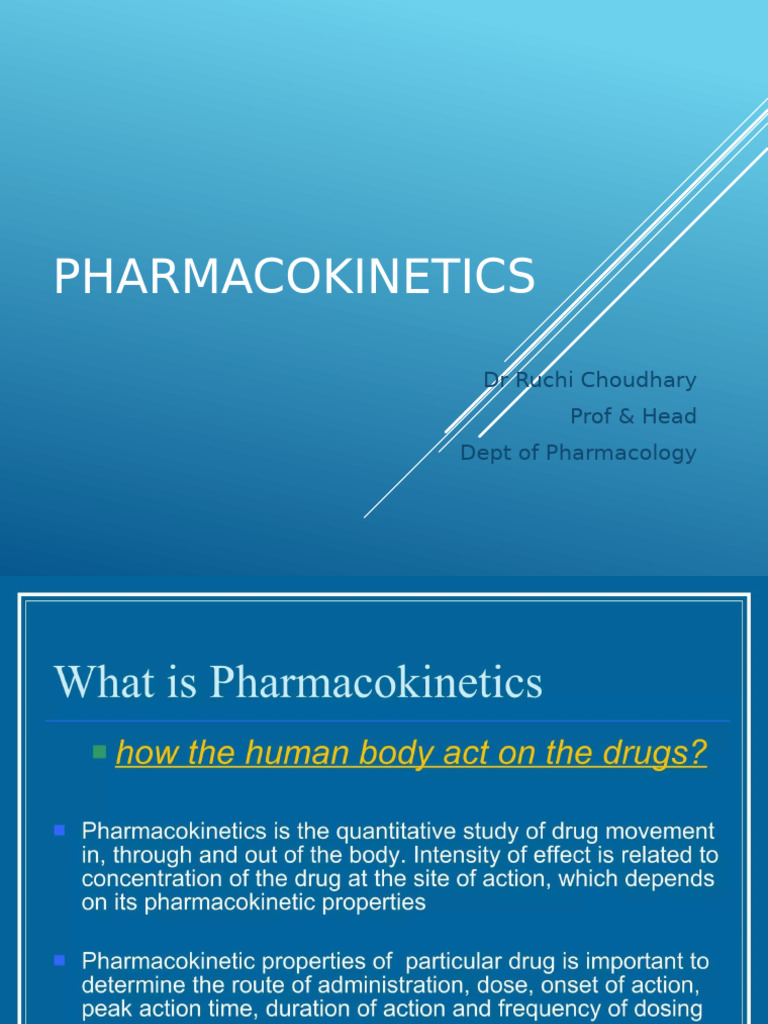 Pharmacokinetics | PDF Pharmacokinetics | PDF