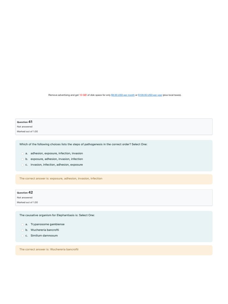 PREVENTIVE NURSING MOCK 1- Attempt review (page 3 of 3) | GATEWAY PRENMC EXAMS41-50 | PDF ...