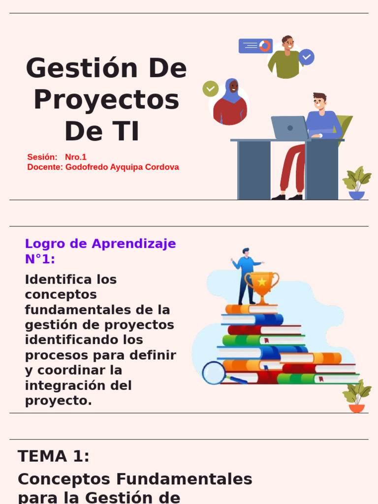 Conceptos Clave en Gestión de Proyectos TI | PDF | Gestión de proyectos ...