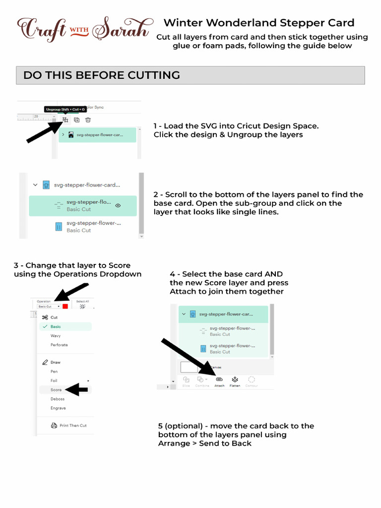 Assembly Guide Stepper Card Winter Wonderland | PDF