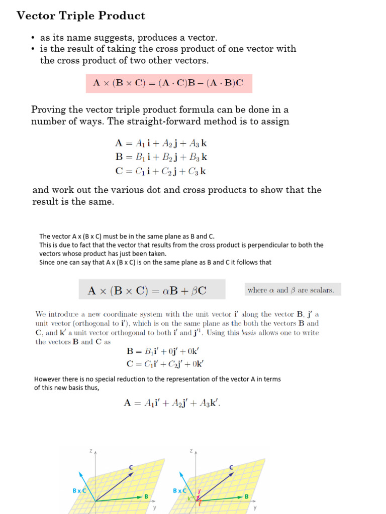 Vector Triple Product | PDF