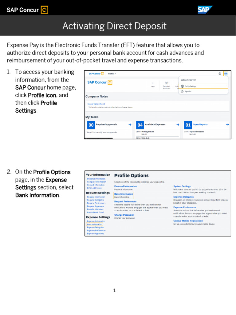 Cte en Us Exp Tip Sheet Activating Direct Deposit Final Horizon | PDF