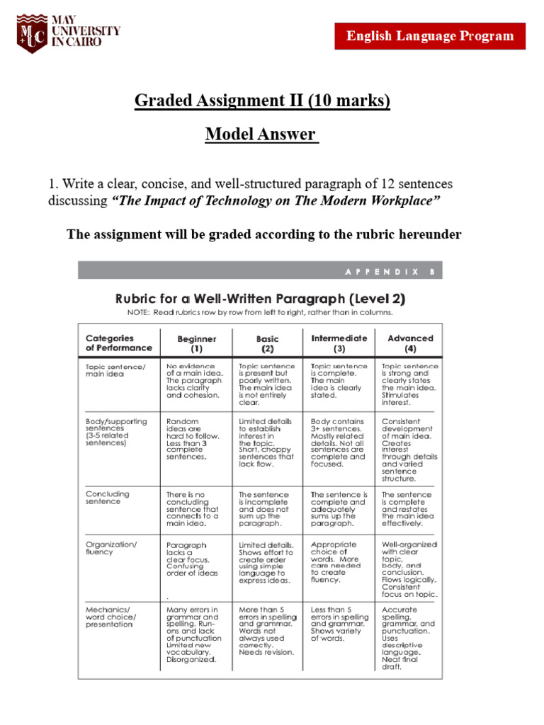FALL2024 -HUM100- Graded Assignment 2 Model Answer | PDF